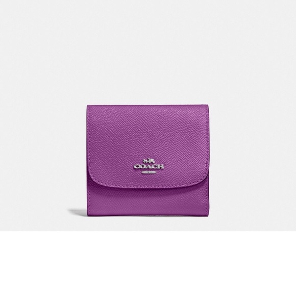 Coach | Bags | Nwt Coach Small Leather Lilac Purple Wallet | Poshmark
